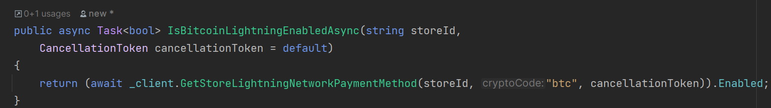 [Bug]: GetStoreLightningNetworkPaymentMethod always returns insufficient permissions · Issue ...