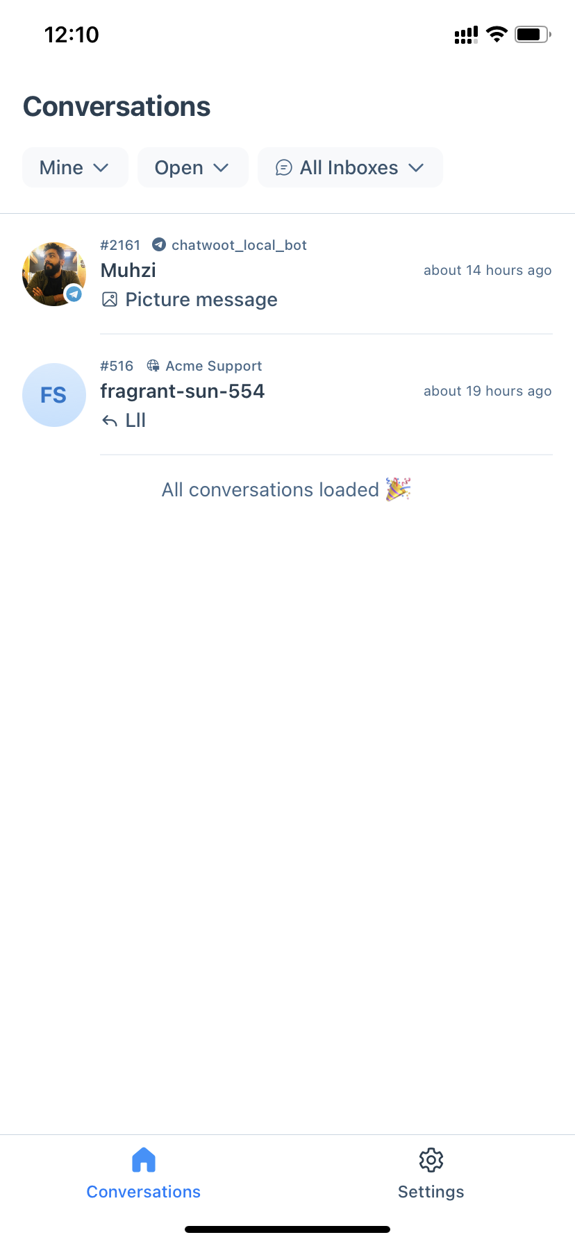 epic: Conversation list screen improvements · Issue #507 · chatwoot/chatwoot-mobile-app · GitHub