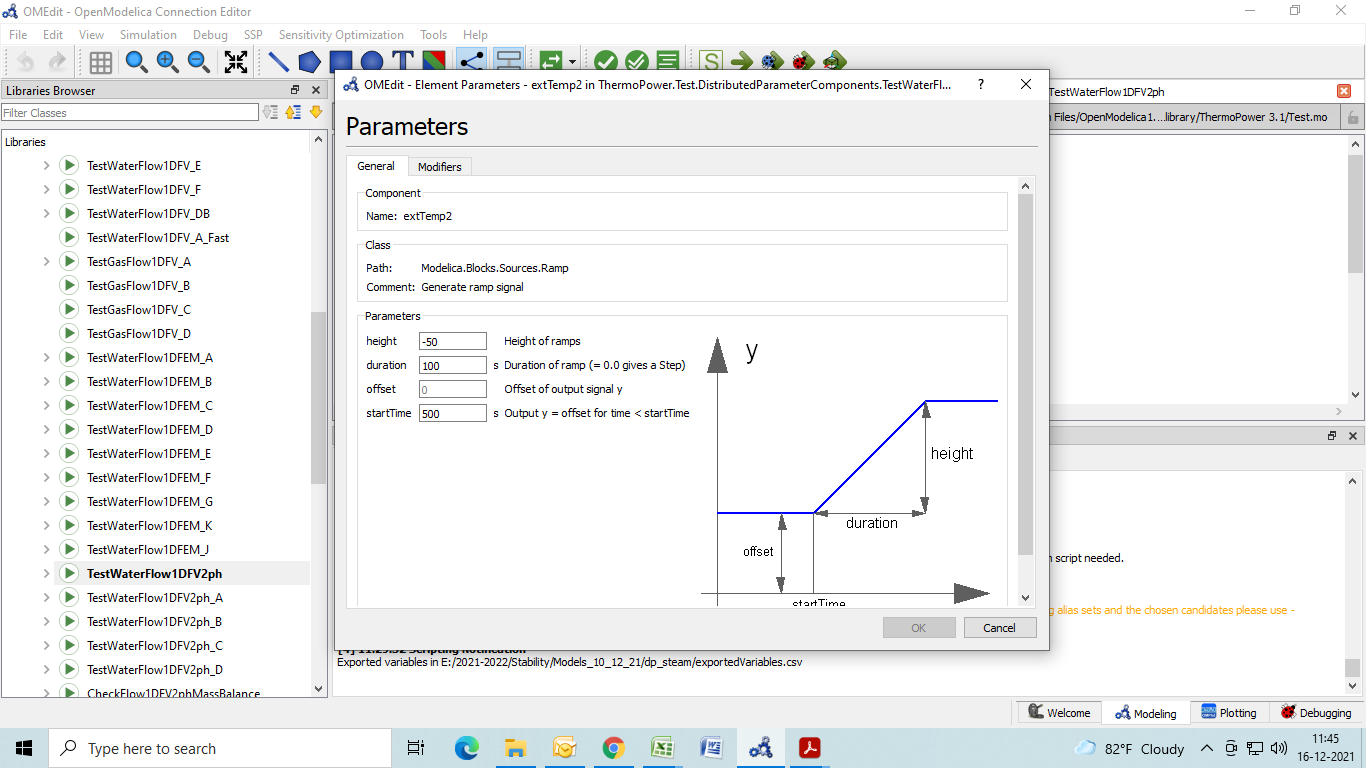Exported CSV from plot has repeated rows 3 times, when ever a "Modelica.Blocks.Sources" starts ...