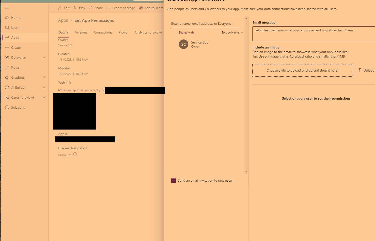 Coe Starter Kit Bug Setup Wizard Error When Sharing Apps · Issue 4698 · Microsoftcoe 