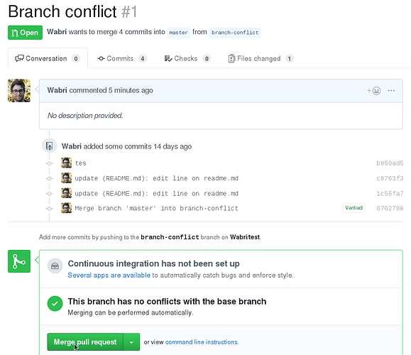 PR with merge conflicts create on github · community · Discussion ...