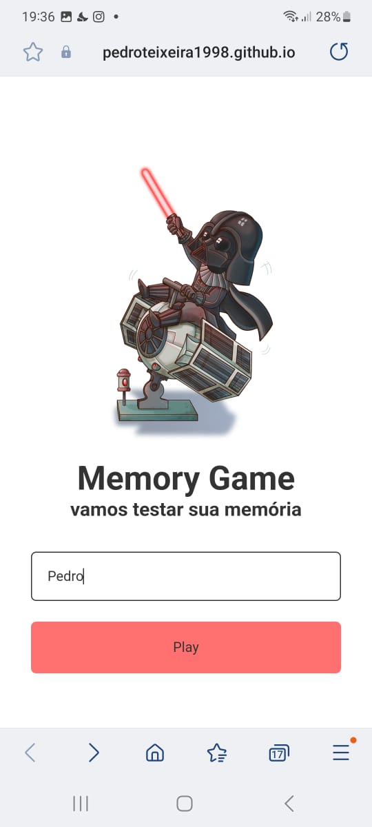 GitHub - pedroteixeira1998/Jogo-da-Memoria