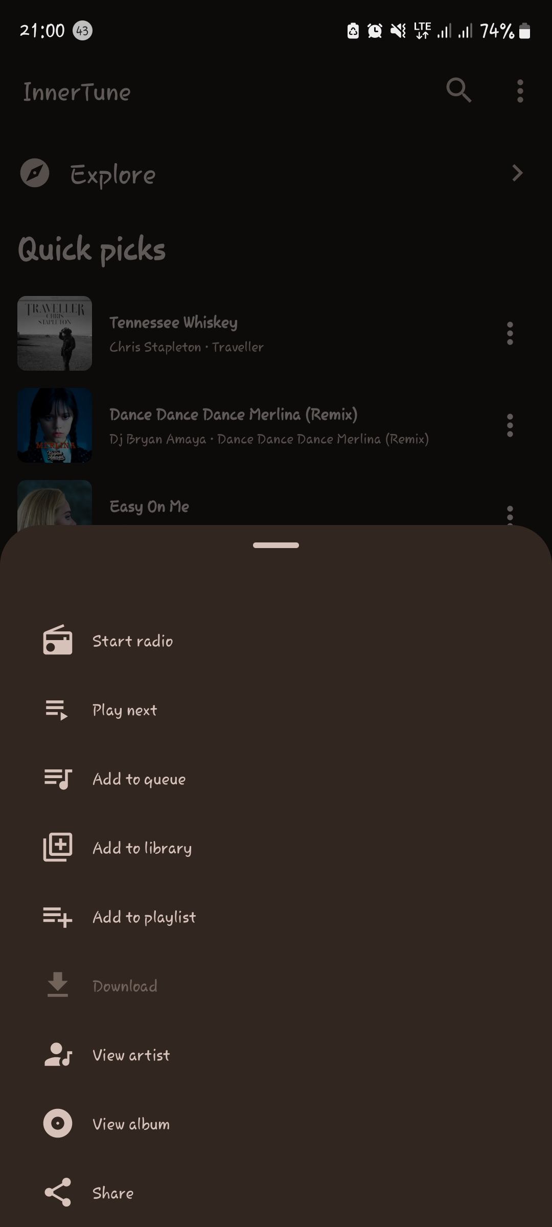 Download button unusable in options menu (three dots beside track) · Issue #547 · z-huang ...