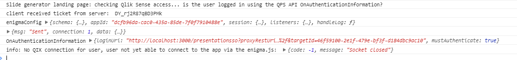 v1 not authenticated when supplying valid ticket · Issue #236 · qlik-oss/enigma.js · GitHub