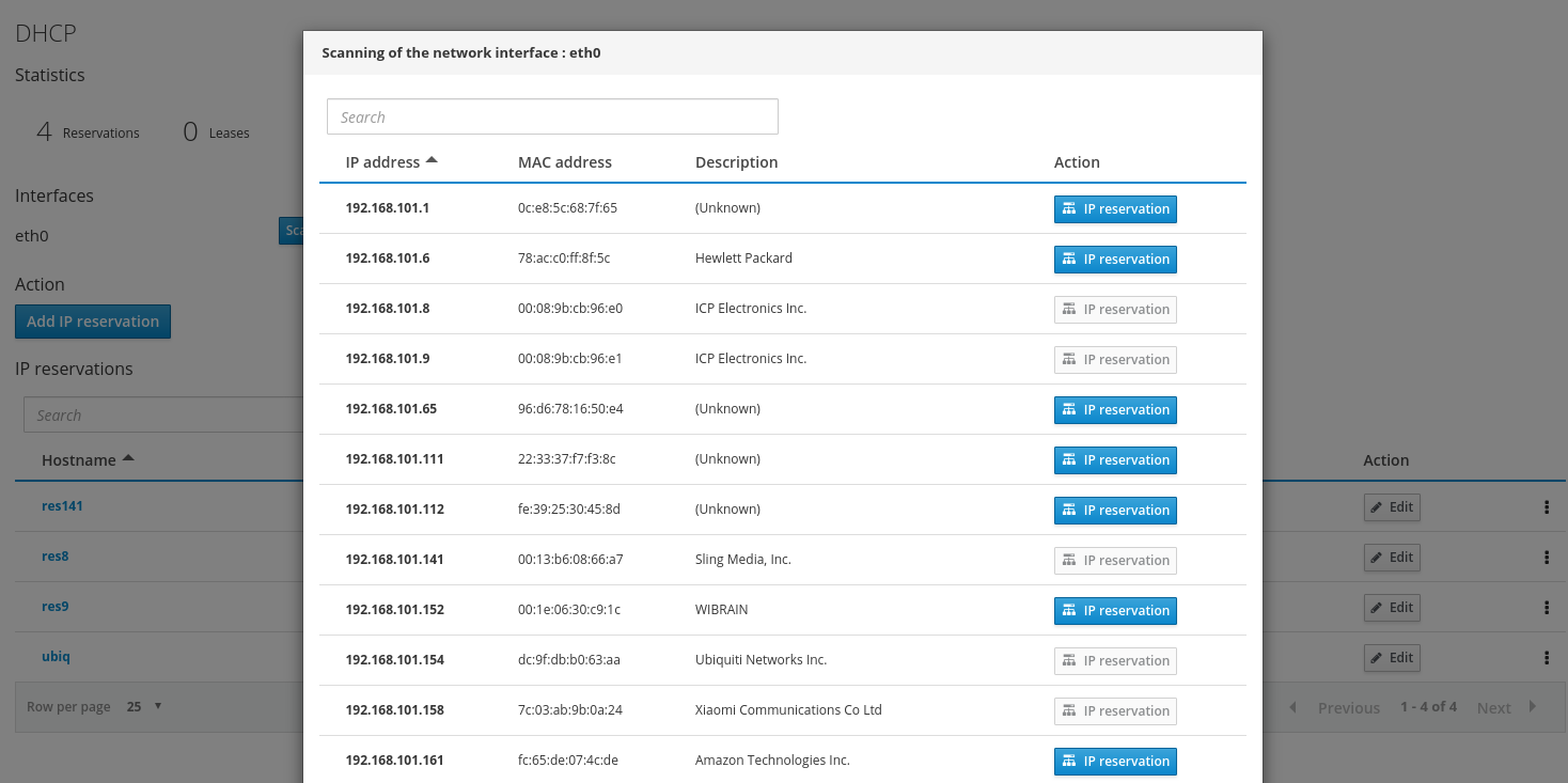 Cockpit: scan the network to make IP reservation · Issue #5830 · NethServer/dev · GitHub