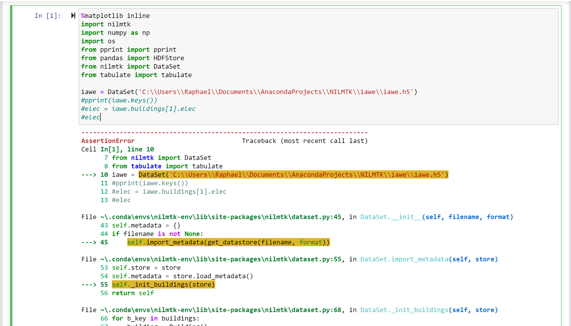 Assertionerror When Trying To Load Iawe Dataset Or Any Other With