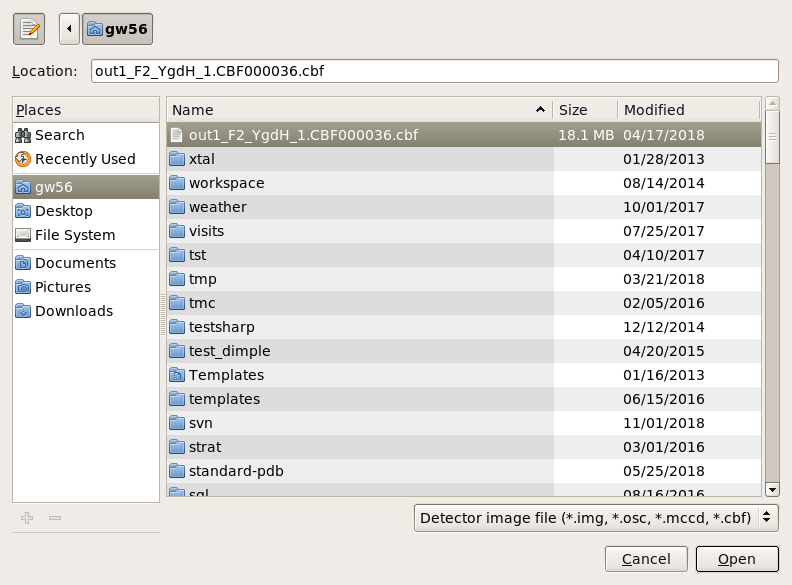 DIALS image viewer load does not show hdf5-derived file extensions ...