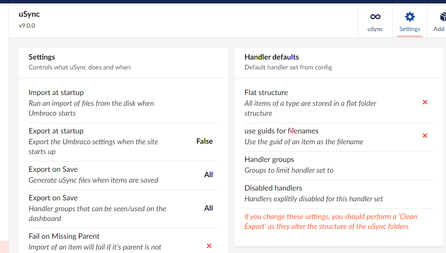 usync/v9/Content/DT.configs being created although "DisabledHandlers": ["contentHandler ...