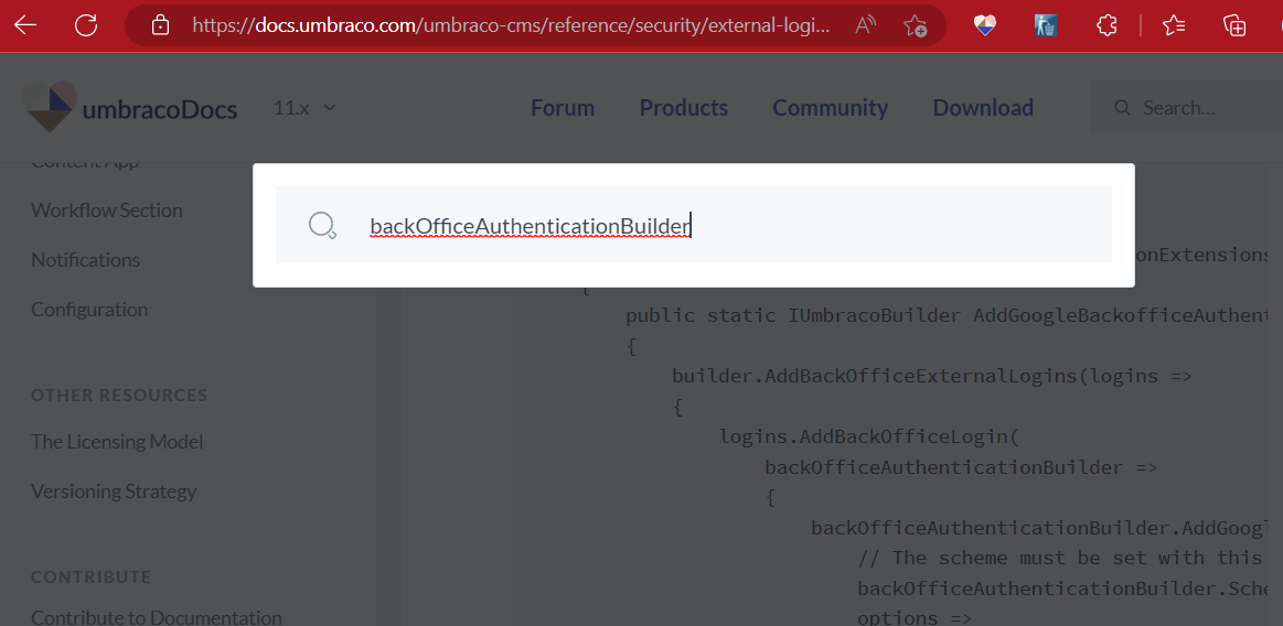 Gitbook Search, doesn't find exact matches in code snippets? · Issue #4816 · umbraco/UmbracoDocs ...