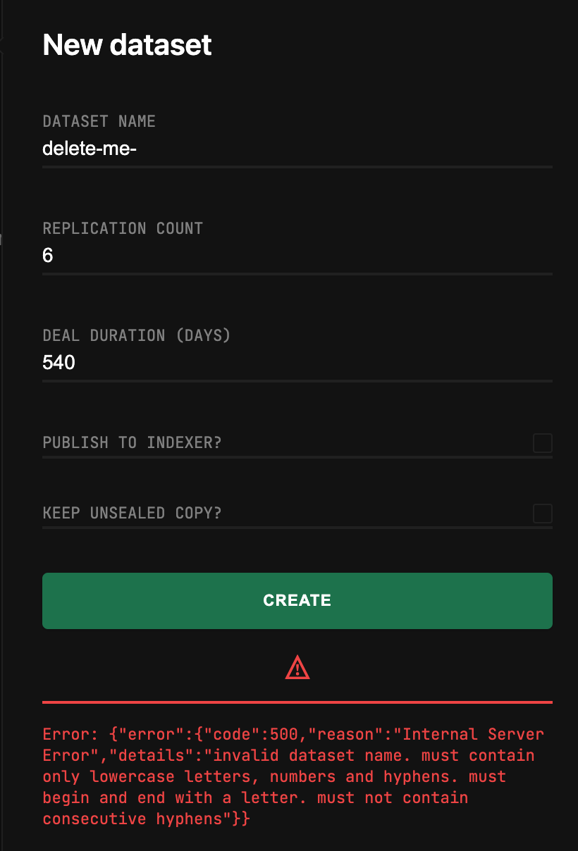 [Bug] Trim dataset name when adding new dataset · Issue #56 · application-research/delta-ui · GitHub