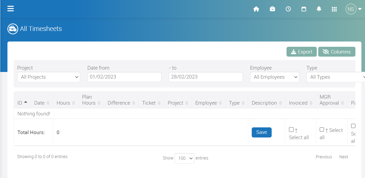 All timesheet for 'All Projects' not working · Issue #1371 · Leantime/leantime · GitHub