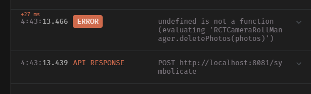 How do I delete photos from my camera roll? · Issue #214 · react-native-cameraroll/react-native ...