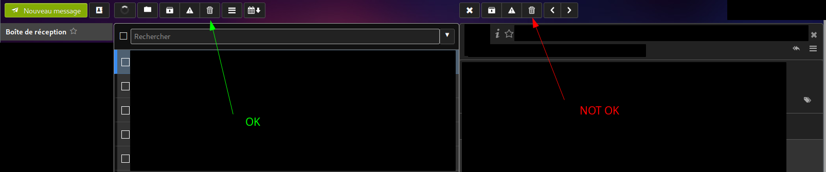With email open, "delete" doesn't delete · Issue #1274 · the-djmaze/snappymail · GitHub