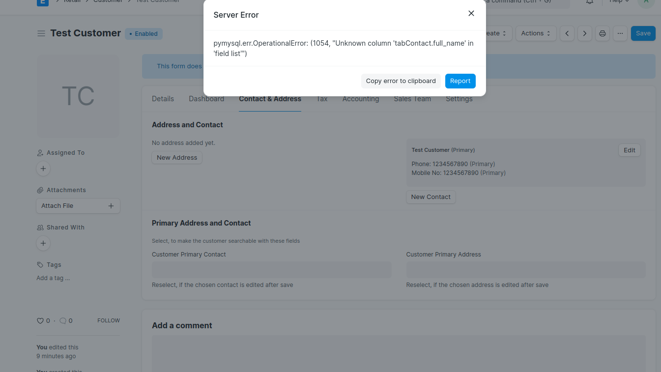 Cannot select customer primary contact · Issue #33484 · frappe/erpnext · GitHub