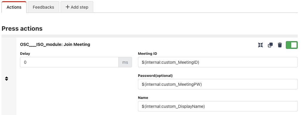 "OSC___ISO_module: Join Meeting" Does Not Resolve Internal Custom ...