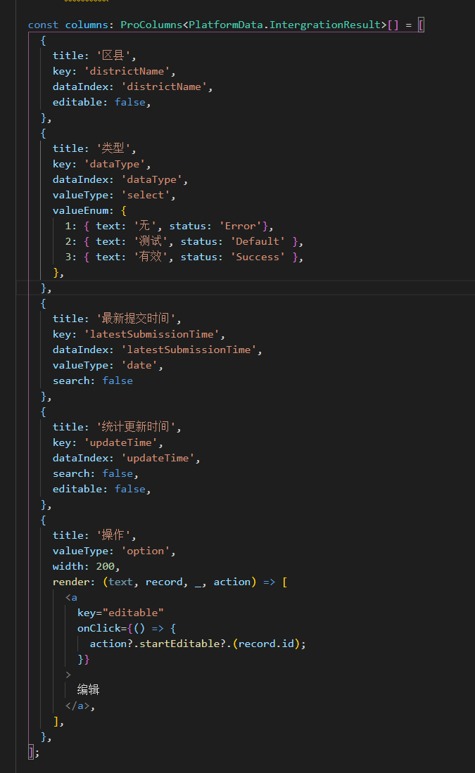 🐛[BUG]EditableProTable 在编辑下对应的valueType: 'select'字段时，显示的默认值是不对 · Issue #2947 · ant-design/pro ...