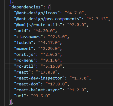 🧐[问题 | question]使用脚手架 + ProComponents 错误 · Issue #10265 · ant-design/ant-design-pro · GitHub
