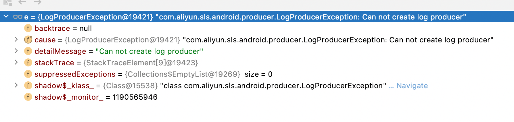 com.aliyun.sls.android.producer.LogProducerException: Can not create log producer · Issue #77 ...