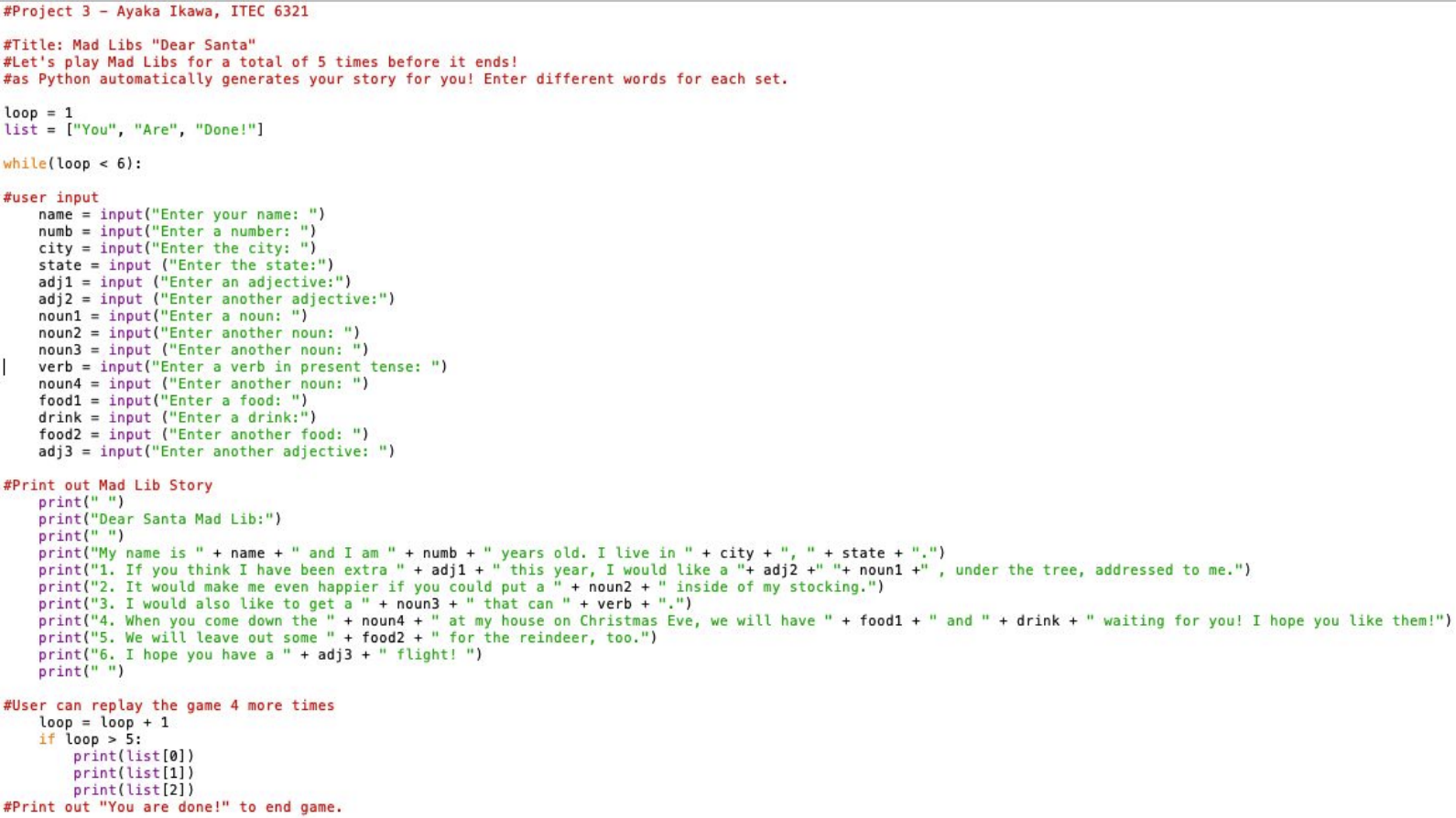 GitHub - aya727ikawa/MadLibsPythonGame: Build a Python application ...