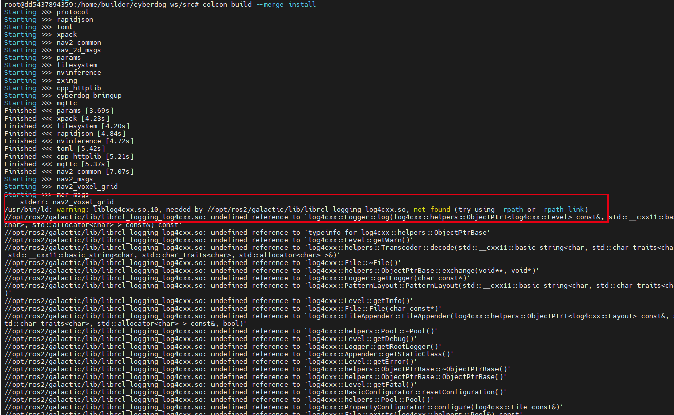 cyberdog_ws docker compile failed · Issue #9 · MiRoboticsLab/cyberdog_ws · GitHub
