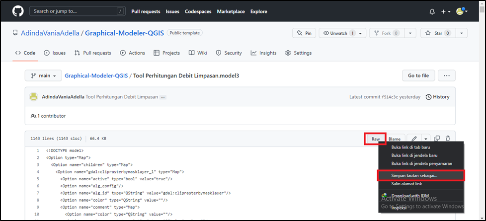 GitHub - AdindaVaniaAdella/Graphical-Modeler-QGIS: Graphical Modeler QGIS