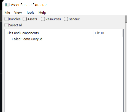 Cannot open .unity3d files · Issue #627 · SeriousCache/UABE · GitHub