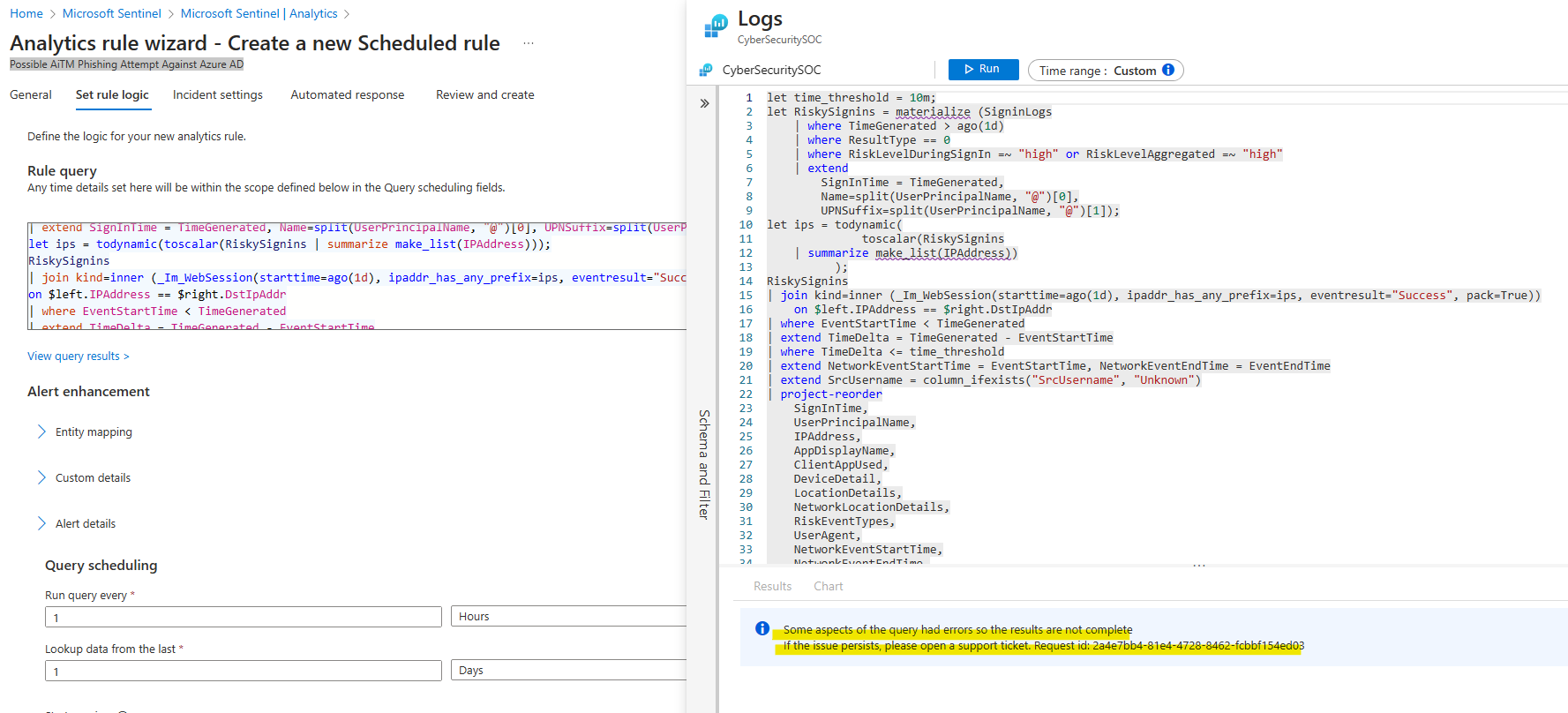Template Analytics Rule Possibleaitmphishingattemptagainstaad Has
