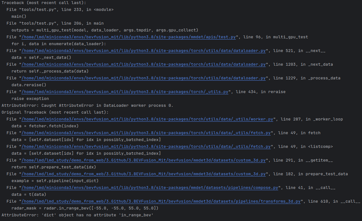 error for test seg task · Issue #556 · mit-han-lab/bevfusion · GitHub