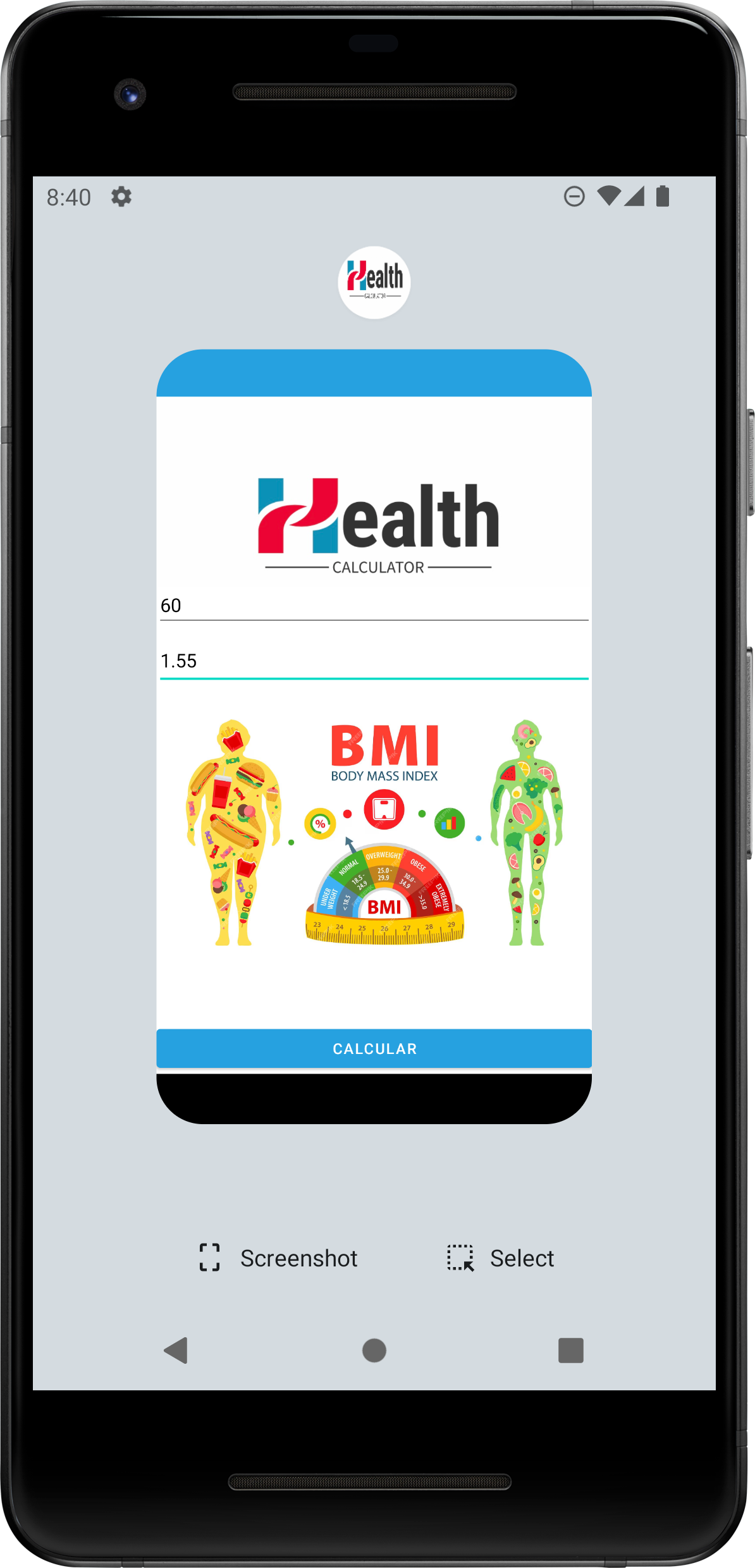 GitHub - PryMachado/HealthCalculator