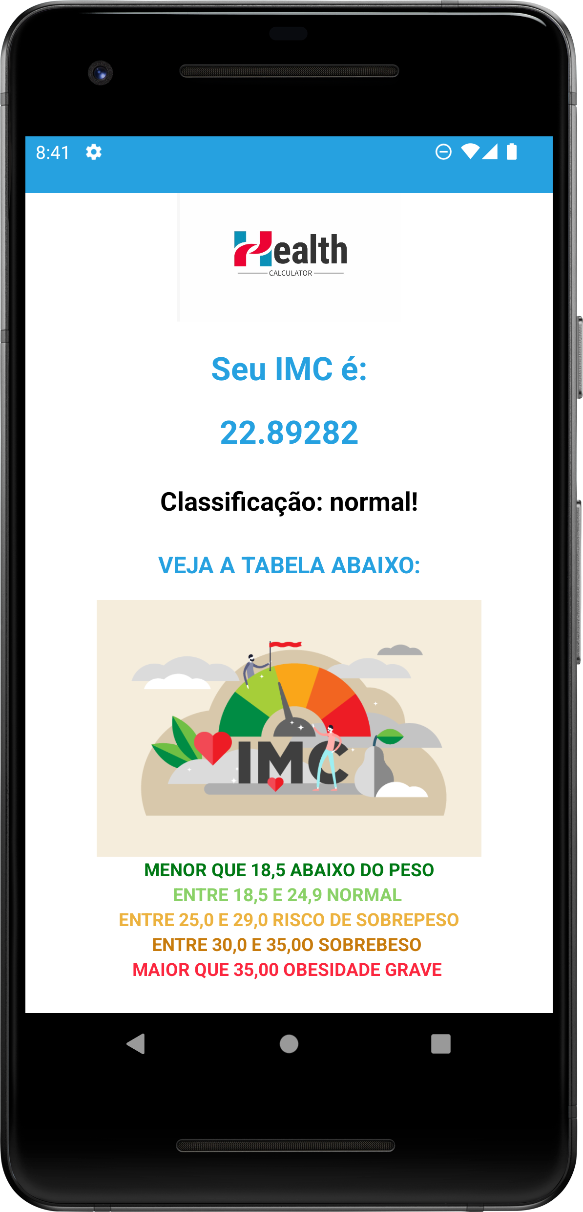 GitHub - PryMachado/HealthCalculator