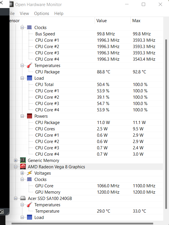 ACER ASPIRE 3 R5-2500U help needed · Issue #243 · FlyGoat/RyzenAdj · GitHub