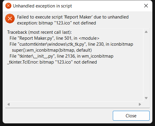 iconbitmap is not working when converted to .exe · Issue #1695 · TomSchimansky/CustomTkinter ...