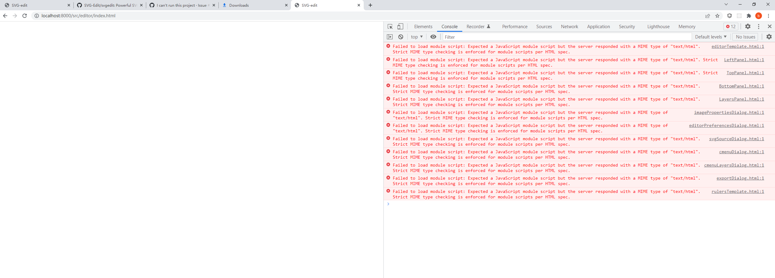 I can't run this project · Issue #724 · SVG-Edit/svgedit · GitHub