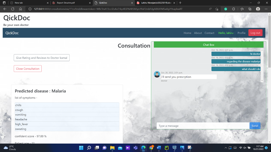 GitHub - Layyanr/Smart-Health-Disease-Prediction-System-QuickDoc-: Web Application used for ...