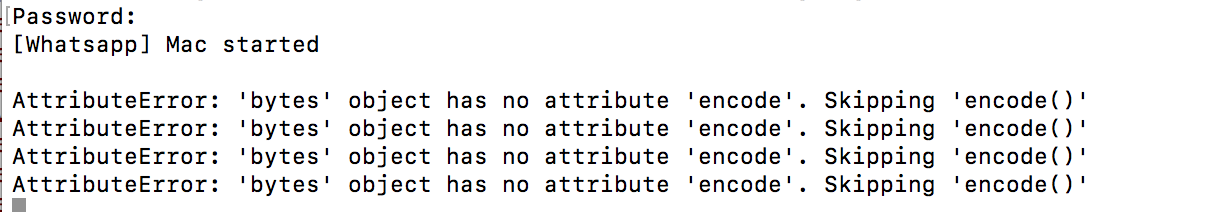 Attributeerror Bytes Object Has No Attribute Encode Skipping 