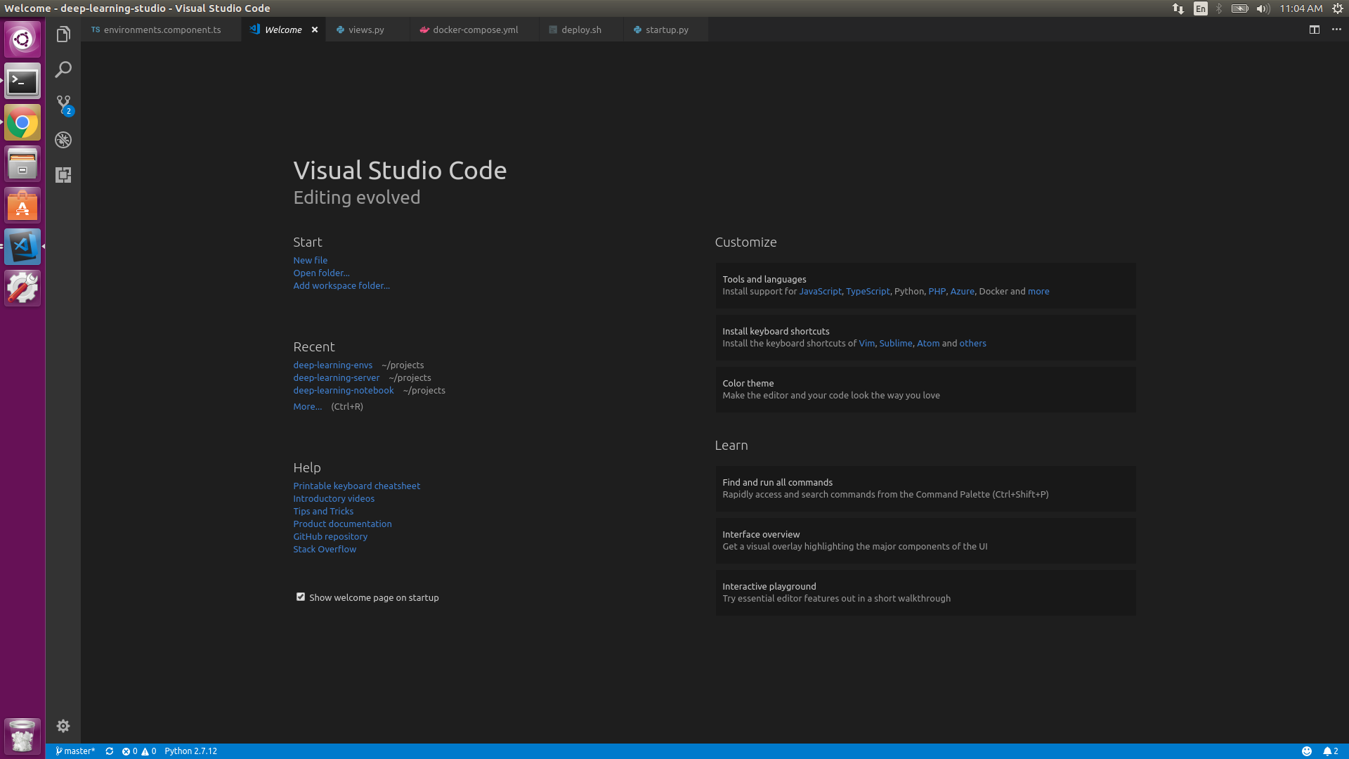 Welcome Page · Issue #1541 · eclipse-theia/theia · GitHub