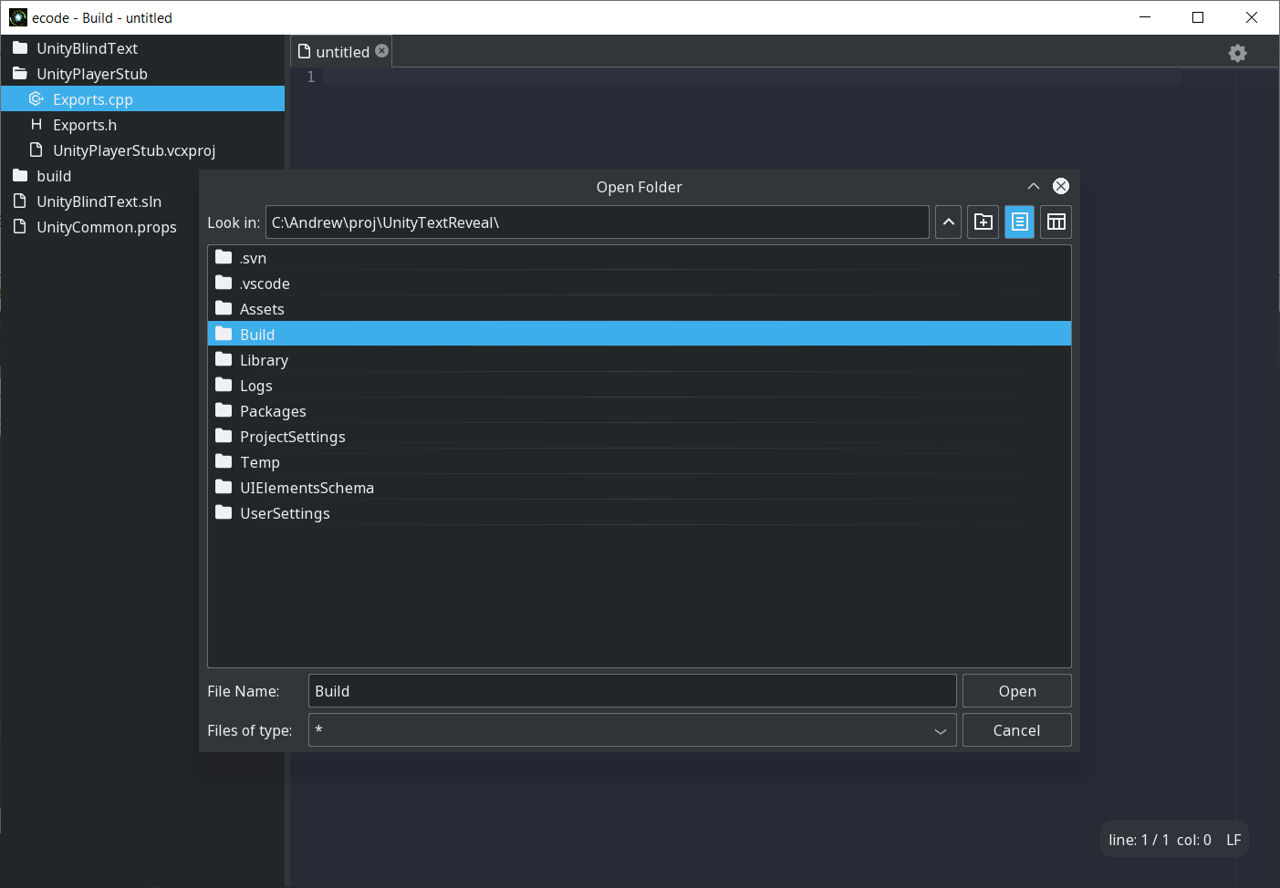 Going up a folder level in Open Folder doesn't clear the folder selection · Issue #62 · SpartanJ ...