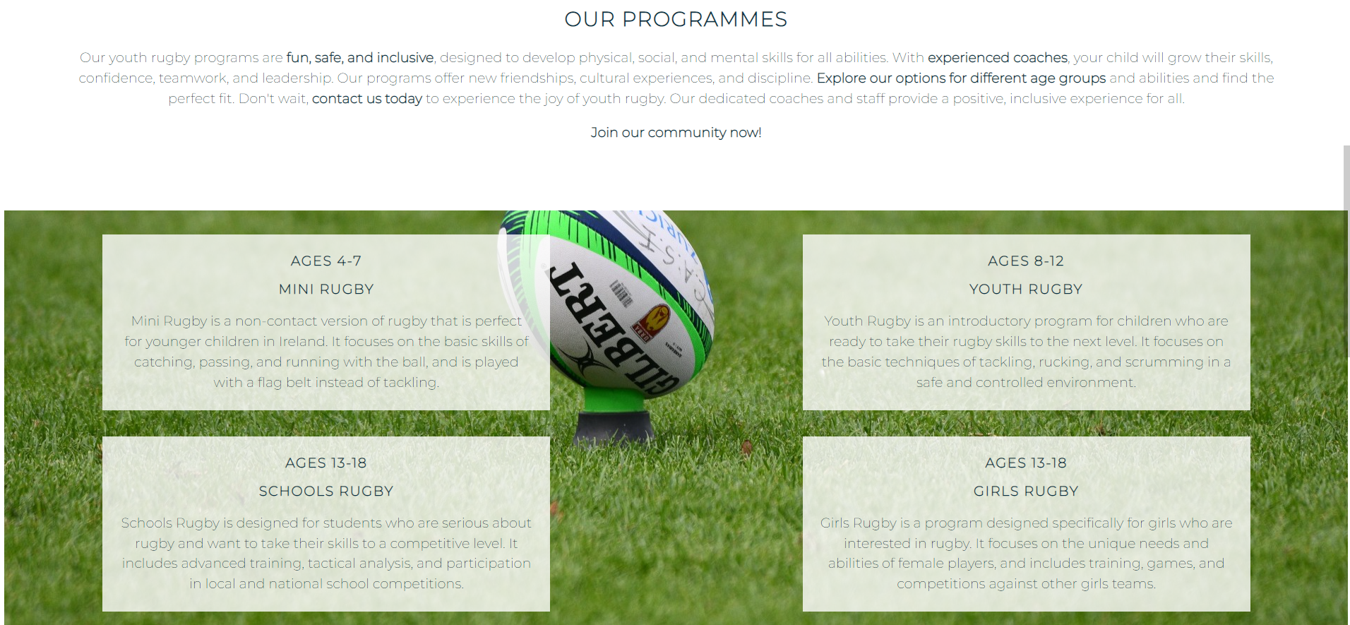 GitHub - 1Real1Aisling/kids_rugby: A website about kids rugby providing information to current ...
