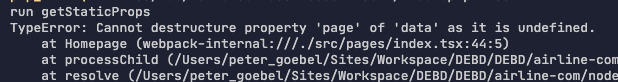 `data` Empty After Reloading A Nextjs Page With `getstaticprops