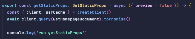 `data` Empty After Reloading A Nextjs Page With `getstaticprops