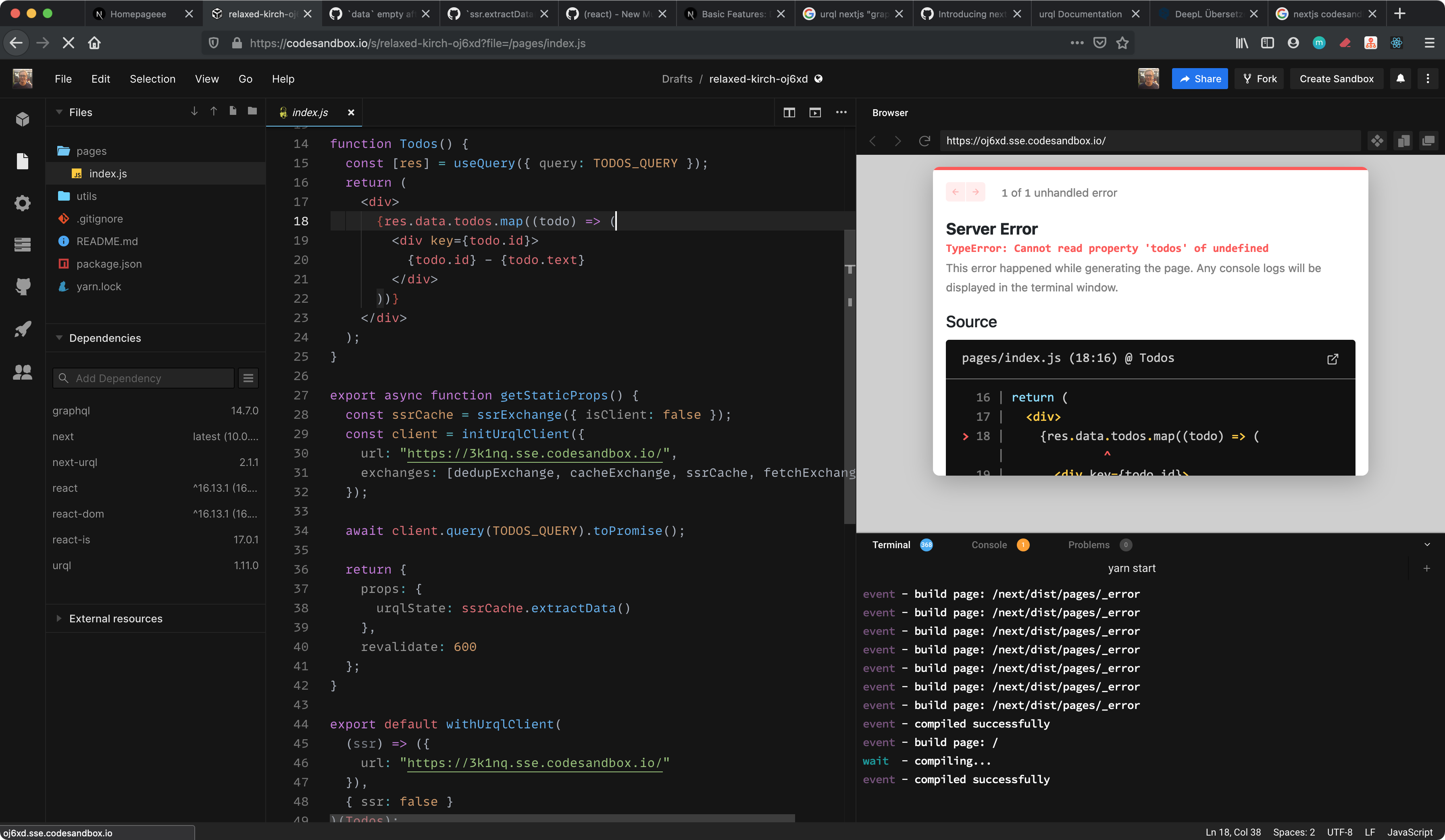 `data` empty after reloading a Next.js page with `getStaticProps` · Issue #1363 · urql-graphql ...