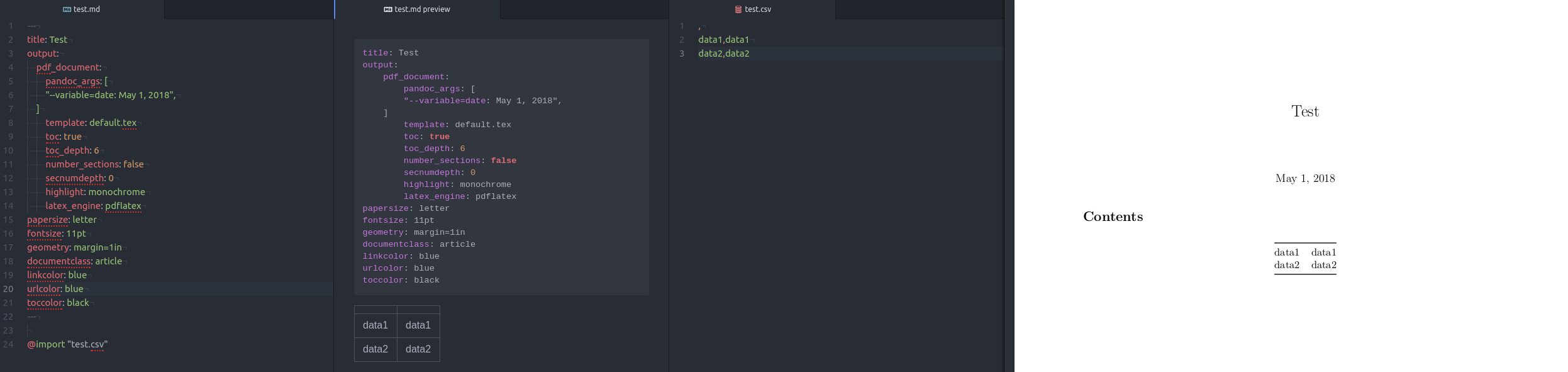 Omit First Row In Csv File When Using Import · Issue 1614 · Shd101wyyvscode Markdown Preview 