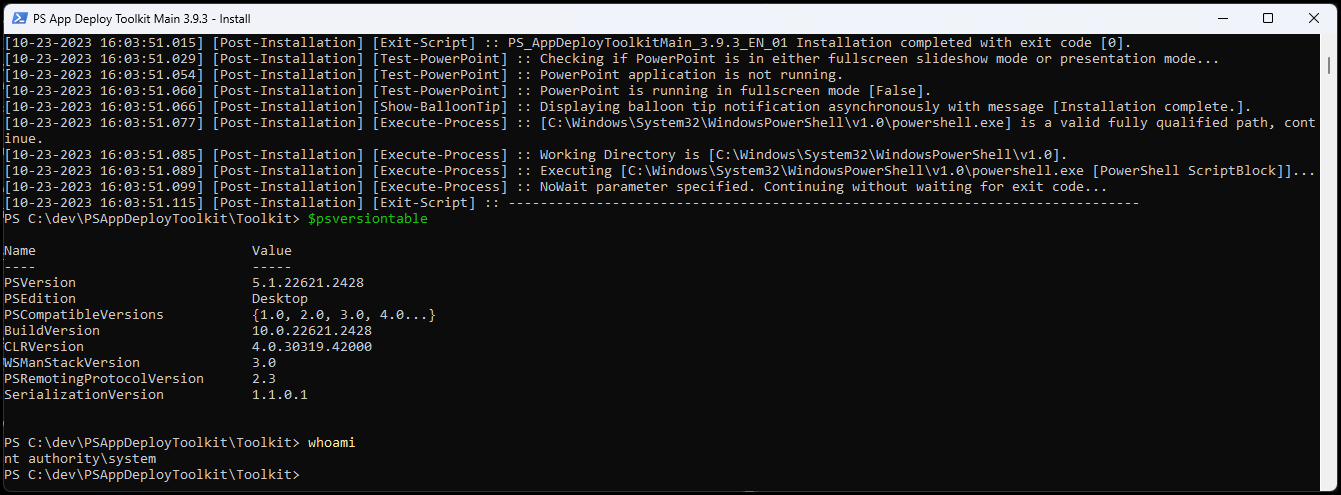 Using Envappdata Within Execute Processasuser Returns Systemprofile 