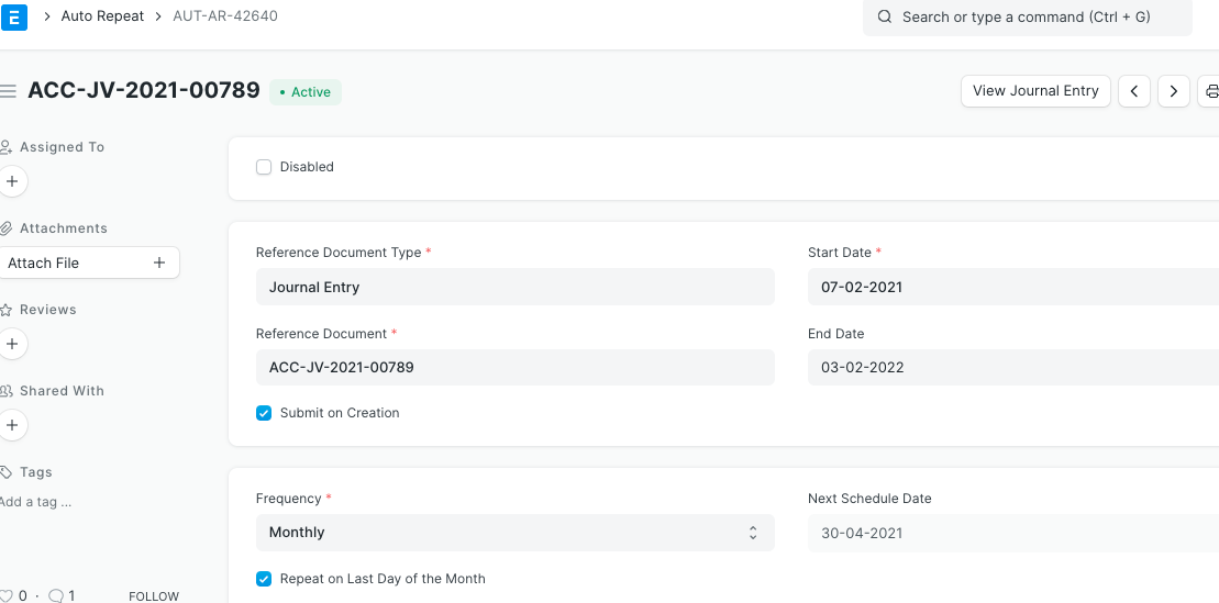 Auto repeate has no scheduler tab · Issue #25435 · frappe/erpnext · GitHub