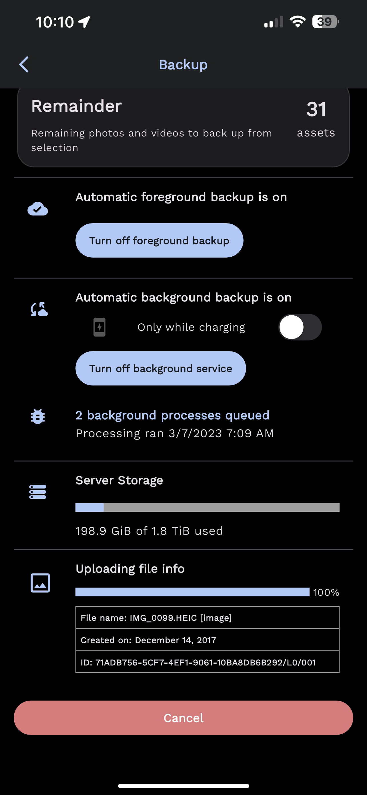 [BUG] Not able to sync all images from iOS to Immich server · Issue #1960 · immich-app/immich ...