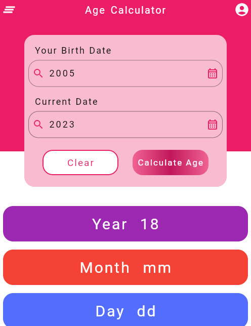 GitHub - Flutter2616/age_calculater