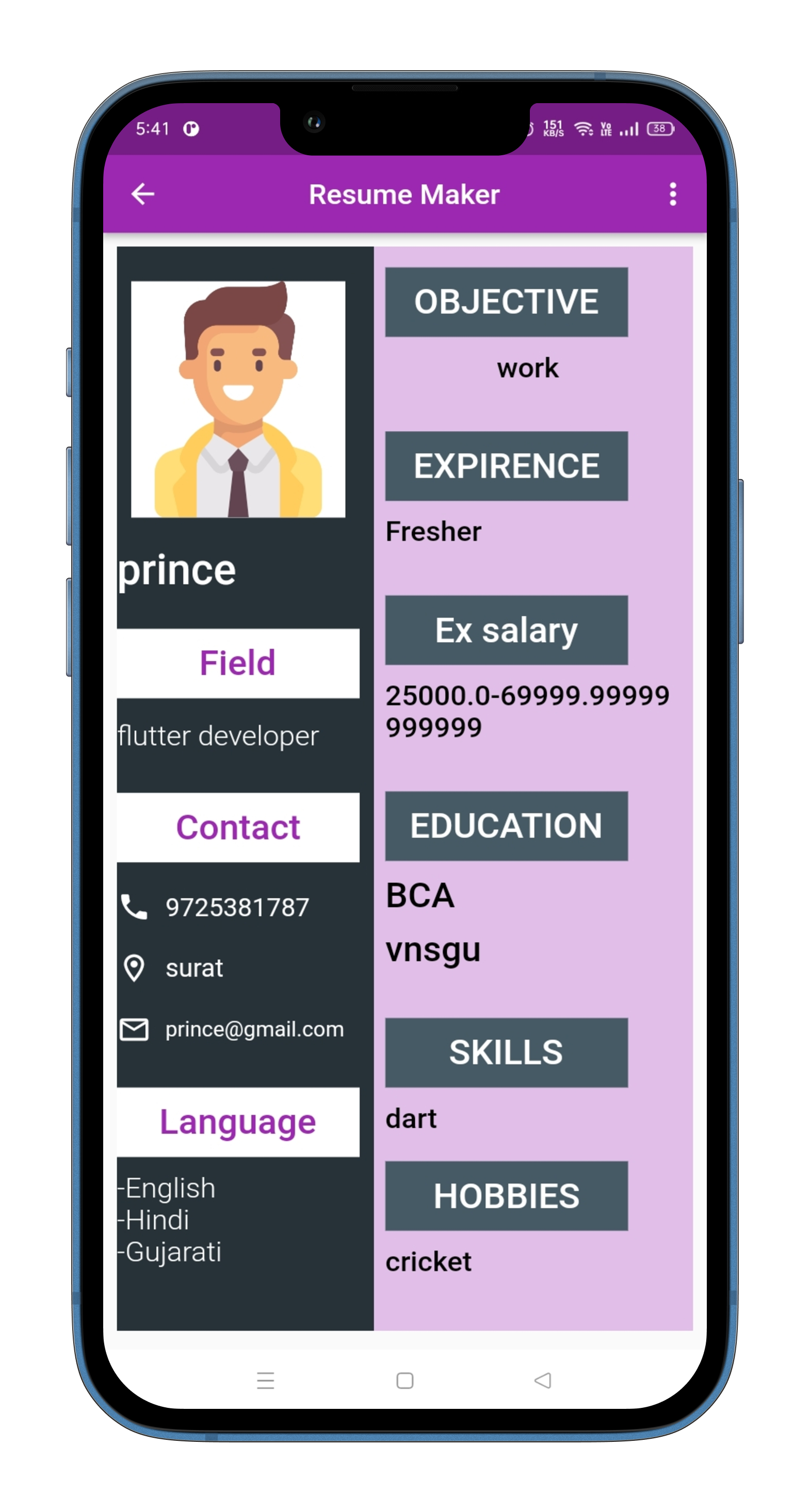 GitHub - Flutter2616/resume_maker_app