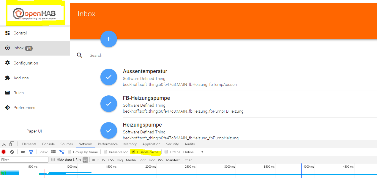 [PaperUI] Broken layout of the Inbox in Chrome · Issue #4856 · eclipse-archived/smarthome · GitHub