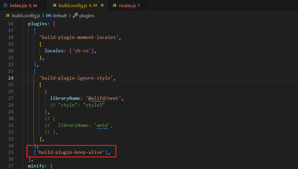 使用build Plugin Keep Alive 进行组件缓存，在配置时，怎么能把缓存数据的name配置上？ · Issue 6452 · Alibabaice · Github