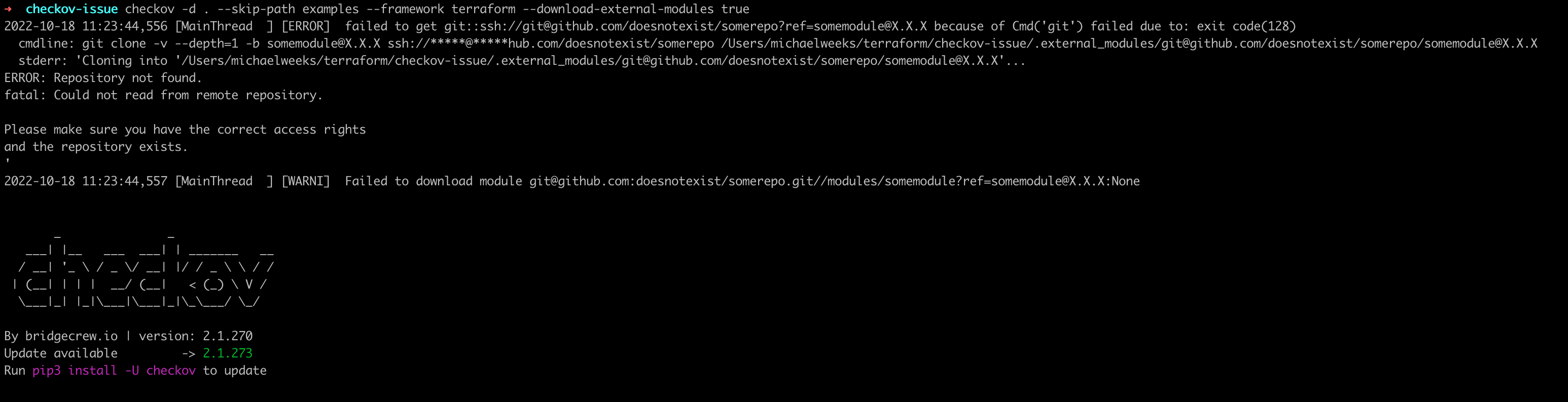 skip-path still tries to download modules · Issue #3688 · bridgecrewio/checkov · GitHub